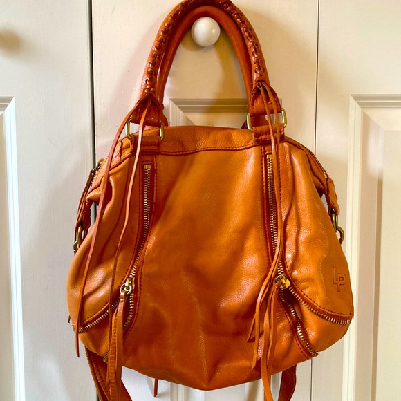 Linea Pelle | Bags | Linda Pelle Boho Leather Light Orange Convertible ...